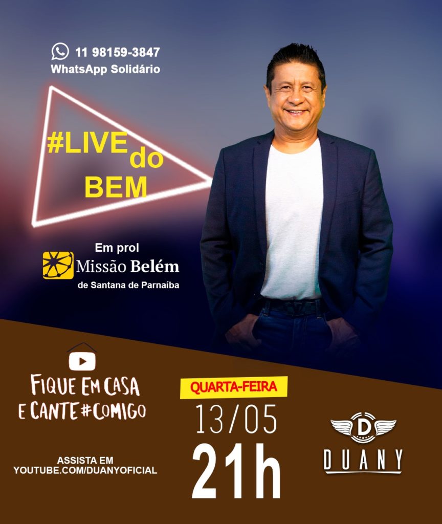 Duany faz transmissão ao vivo em prol de doações - Festanejo